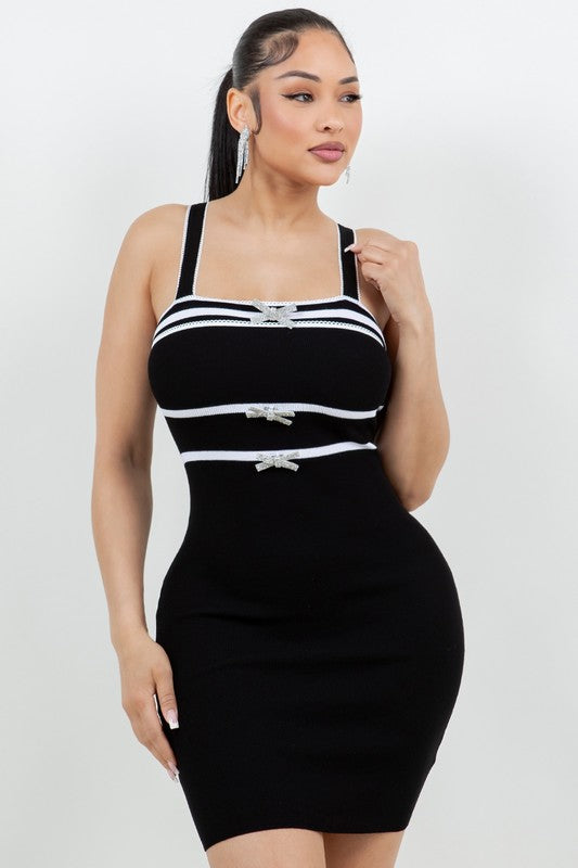 FANCY BOW MINI DRESS – Bella Chica